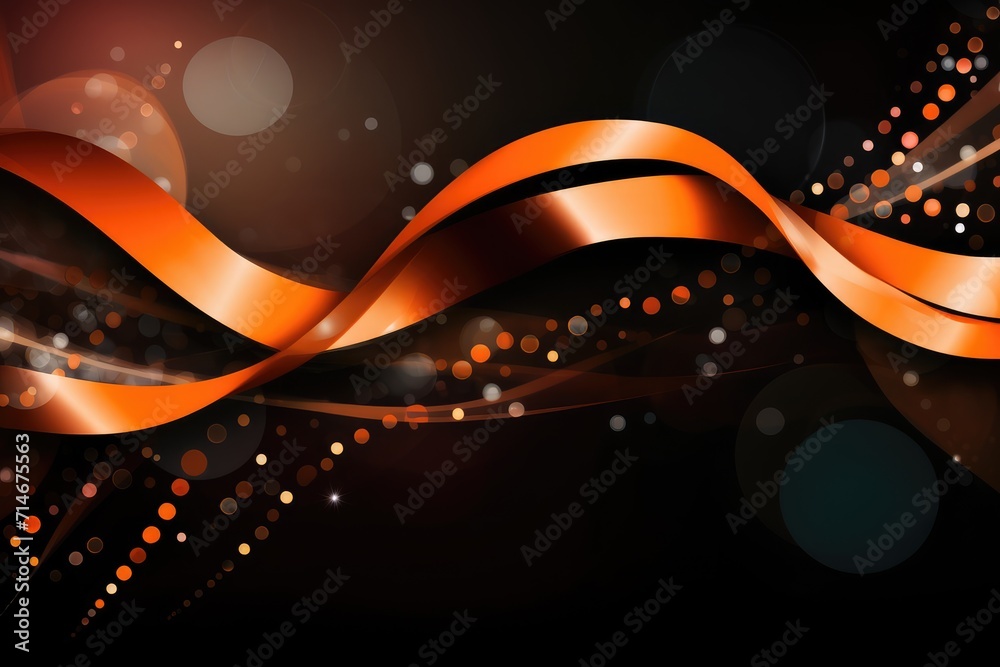 Abstract background Herpes Simplex Virus (HPV) Awareness with copper ...