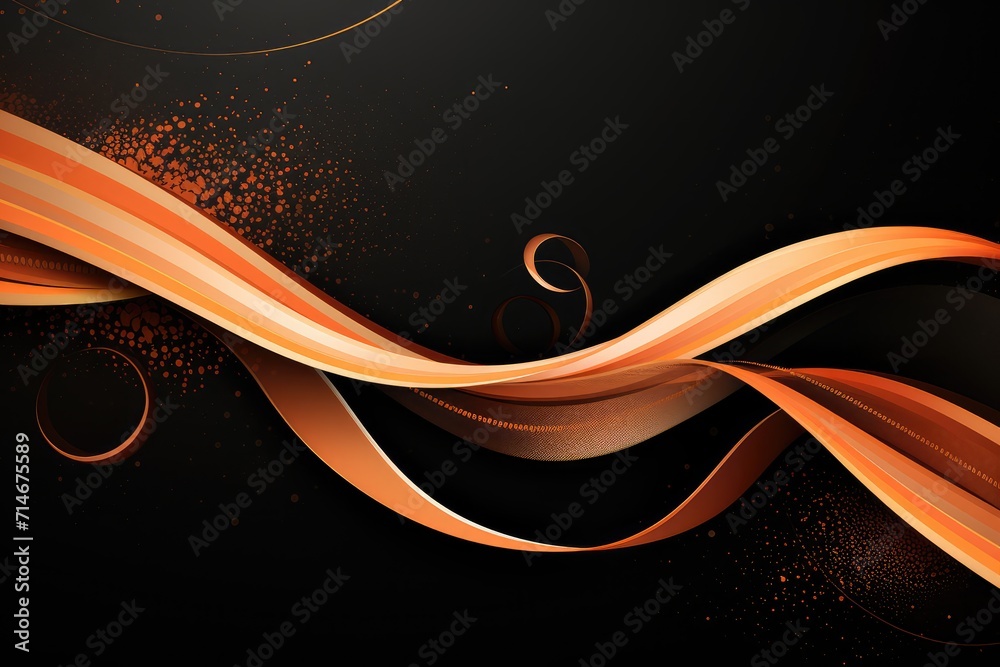 Abstract background Herpes Simplex Virus (HPV) Awareness with copper ...