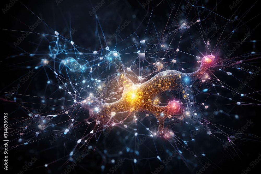 Human skull creative colorful brain sides, left and right brain ...