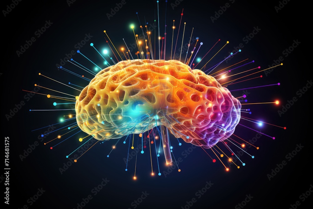 Brain love— dance of neurotransmitters. Amorous Love drug happy ...