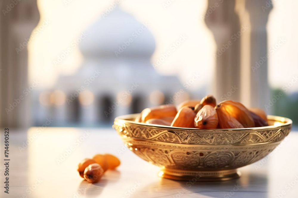Festive sweets dry fruits for Ramadan, Islamic Muslim religious event ...