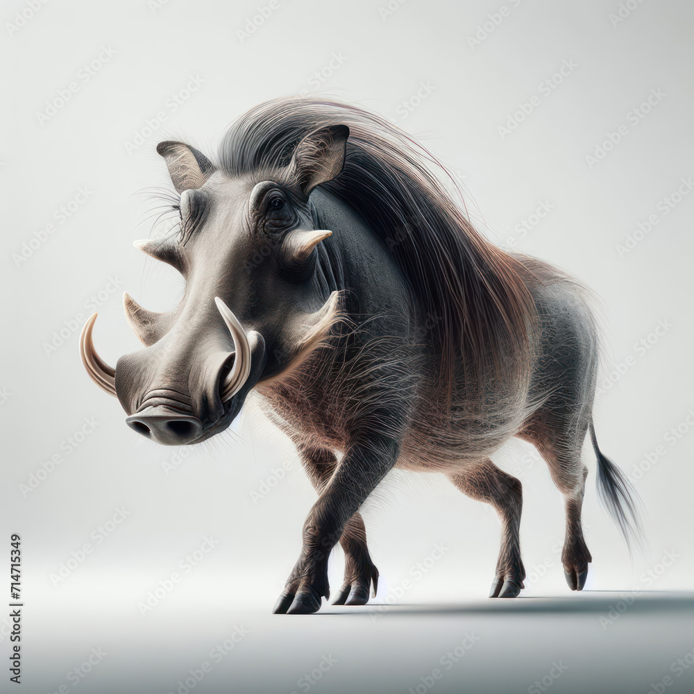 Common warthog, Specie Phacochoerus africanus family of Suidae, africa ...