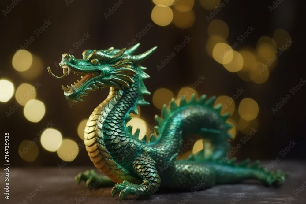 Traditional chinese green dragon studio photo. Asian china zodiac ...
