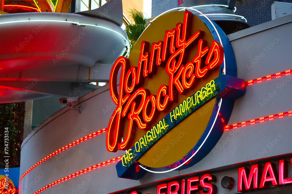 Universal City, Hollywood, California: Johnny Rockets, The Original Hamburger. Iconic burgers ...