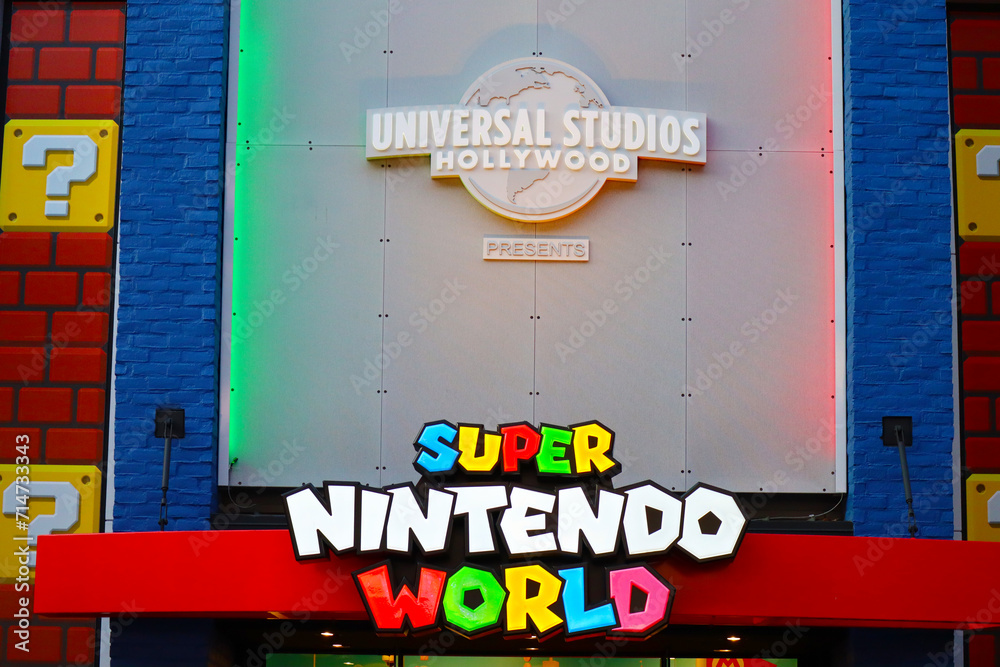 Universal City, Hollywood, California – October 3, 2023: SUPER NINTENDO ...