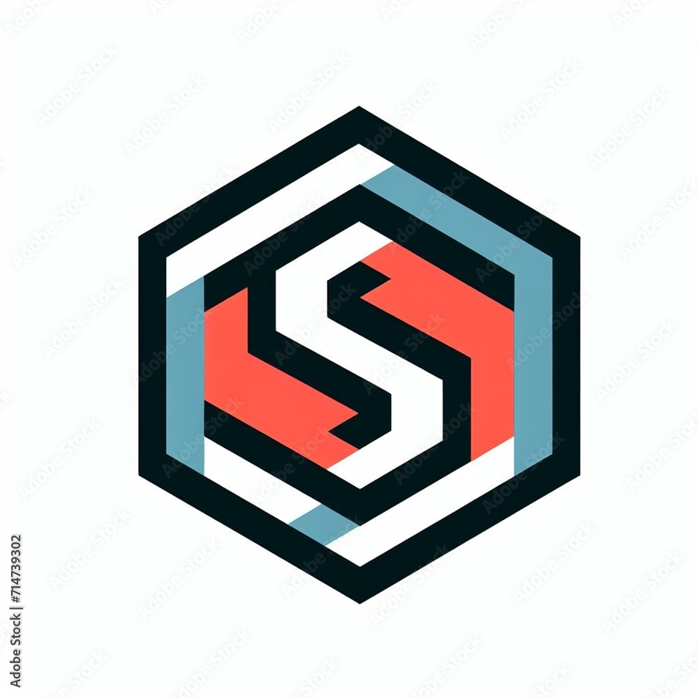 The logo is a stylish hexagonal sign that combines modernity and ...