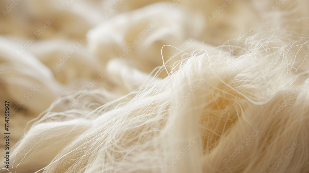 A close-up of a silkworm spinning its silk cocoon in a controlled ...