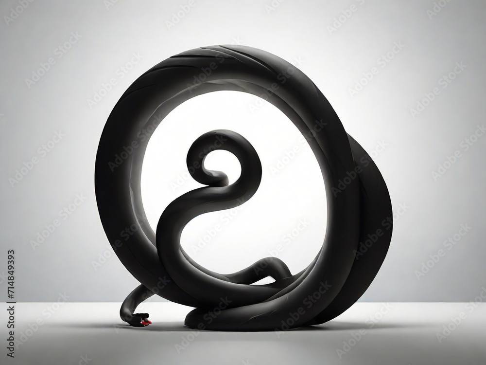 Black Anaconda, Snake design, Stock Illustration | Adobe Stock