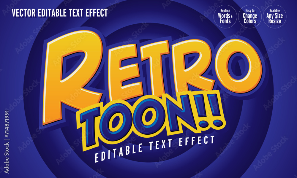 [Editable Text Effect] Retro title logo style like the opening of a ...