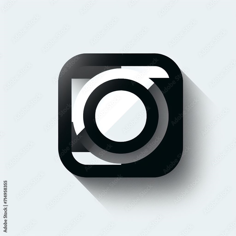The logo portrays a sleek gray camera, embodying a sense of modernity ...