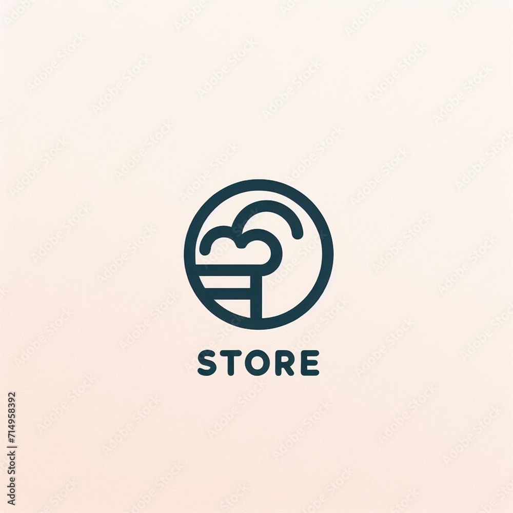 The logo showcases a refined beige design, emanating a sense of ...