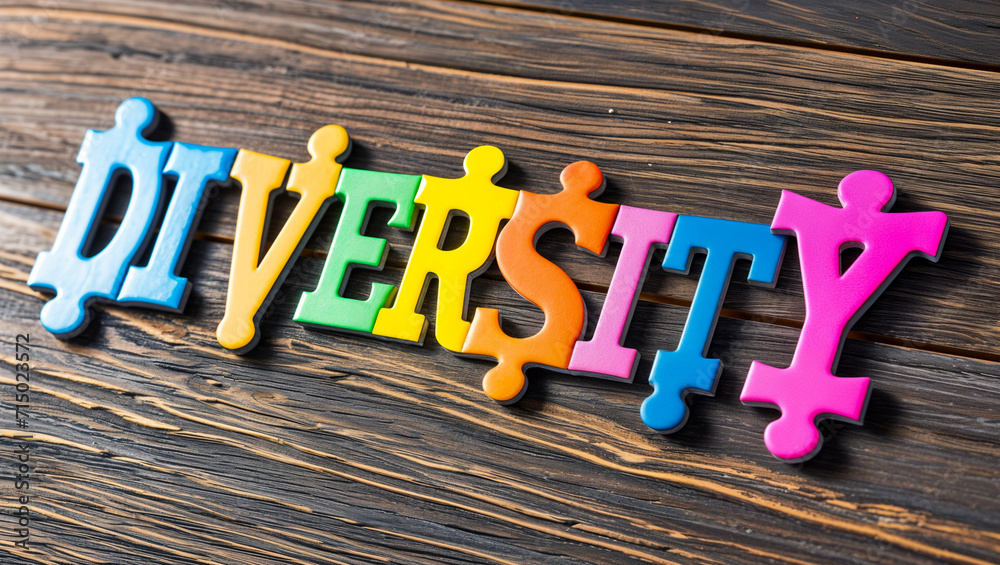 DIVERSITY illustrated through puzzle pieces that do not always conform ...