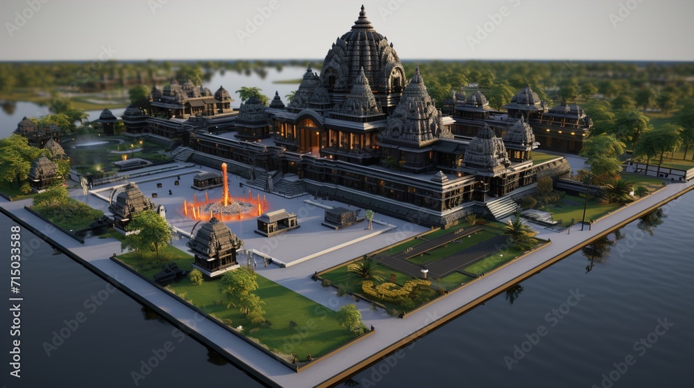 Foto de shri Ram Mandir Temple in Ayodhya,birth place Lord Rama, 22nd ...