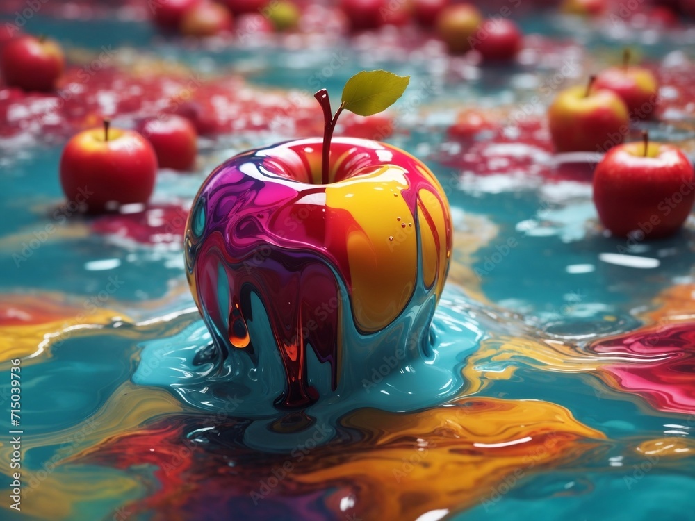 Dystopian Metamorphosis: A Surreal Ballet of Colors in the Melting ...