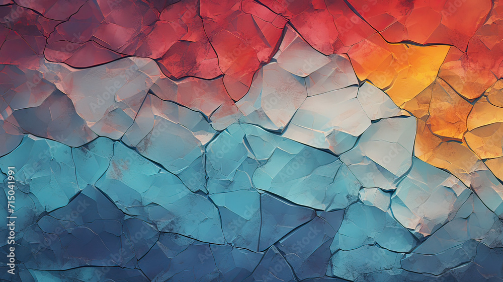 Abstract background with a Crack color scheme, blending cracked ...