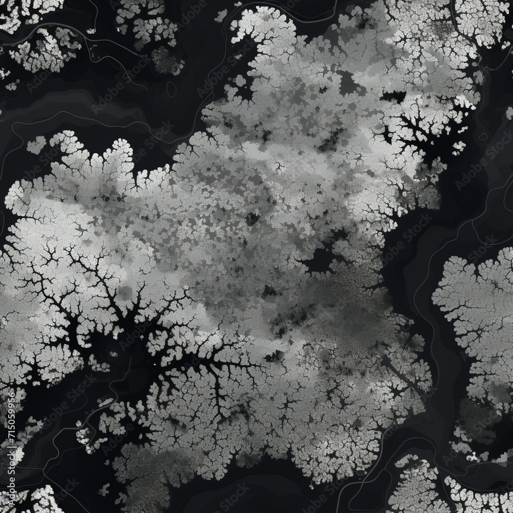 texture map of rivers and lakes and forests and meadows, with lakes and ...