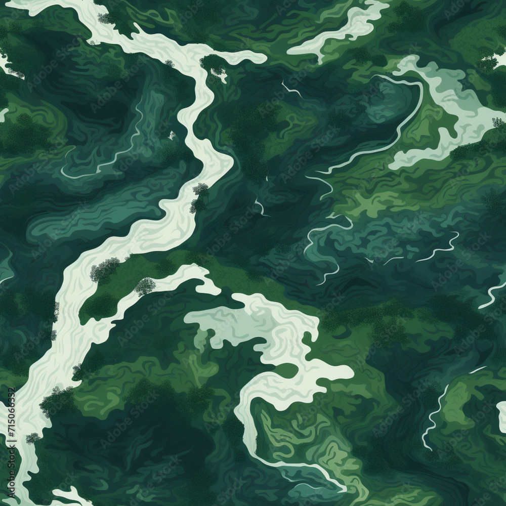 texture map of river and lakes and forests and meadows, with lakes and ...