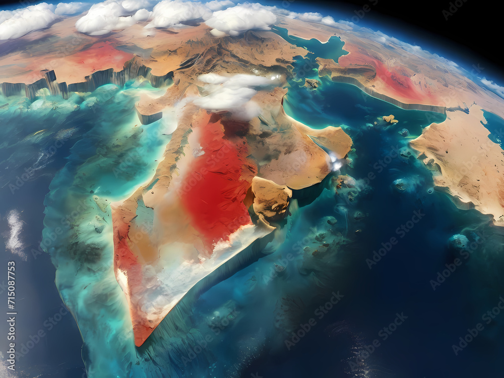 earth in space. Earth from space photo. Photo of planet earth on black ...