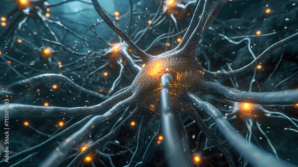 Neurons cells concept, Magnificent, Cybergrunge, concept design, low ...