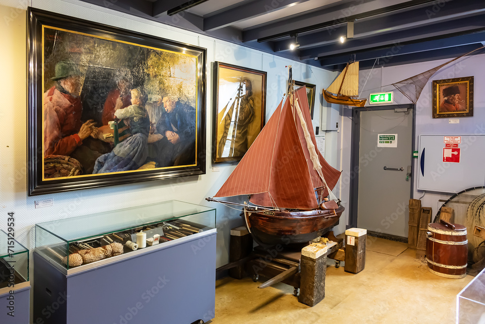 Interior of Volendams museum with the history of Volendam as its theme ...