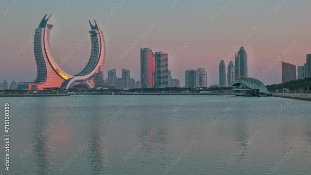 Lusail skyline Lusail city, Qatar including Katara Towers project from ...