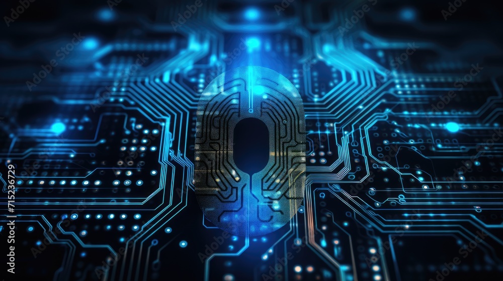 Biometric access control in data centers solid background Stock ...