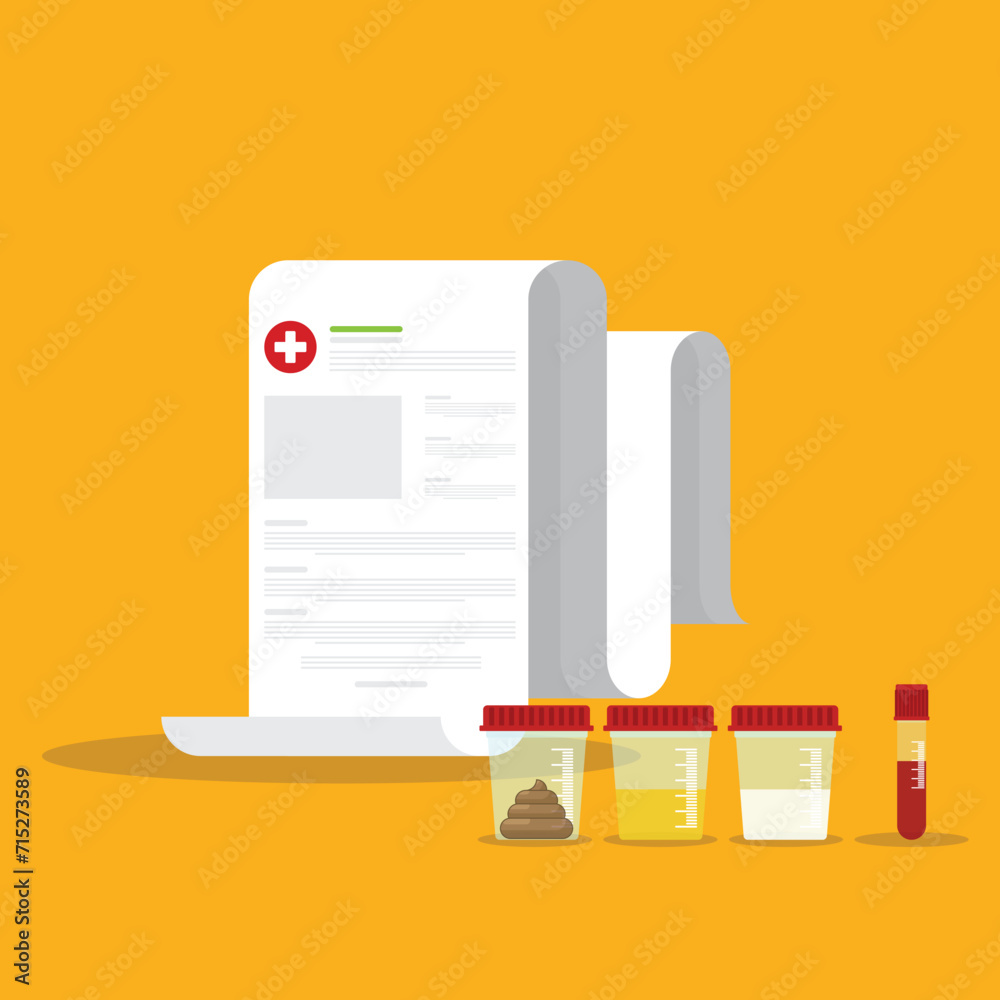 Urine, stool, sperm and blood analysis. Urine, stool, sperm and blood ...