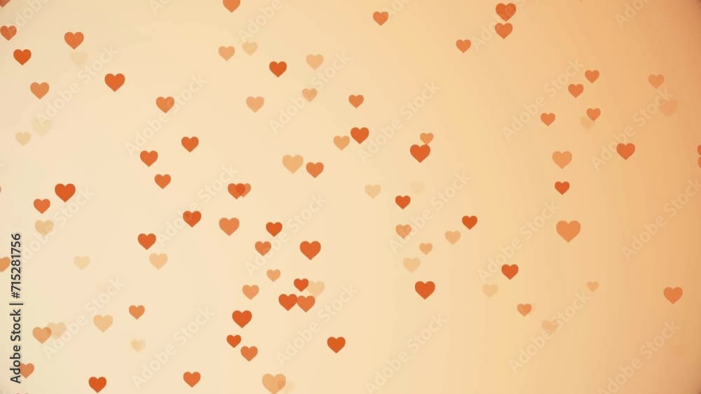 Pink hearts flurry animation, on a transparent alpha background. Ideal ...