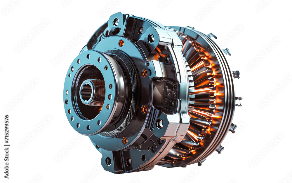 Synchronous Electric Motor on a transparent background Stock Photo ...