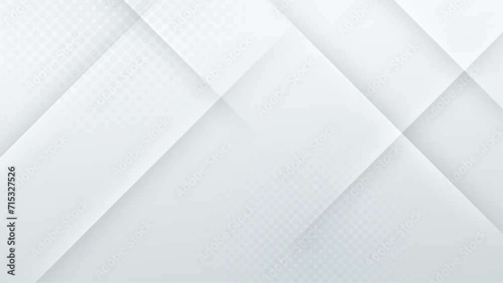 White vector illustration modern abstract background with shapes. White ...
