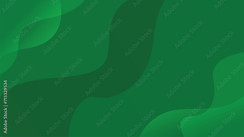Abstract green wave vector background. Abstract green gradient ...