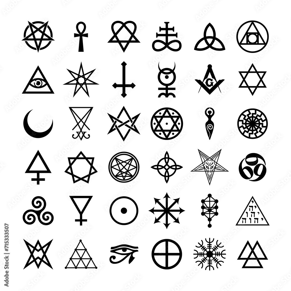 Satanic Symbols, Medieval Occultism, Magic Stamps, Sigils, Keys ... Satanic Symbols, Medieval Occultism, Magic Stamps, Sigils, Keys ...