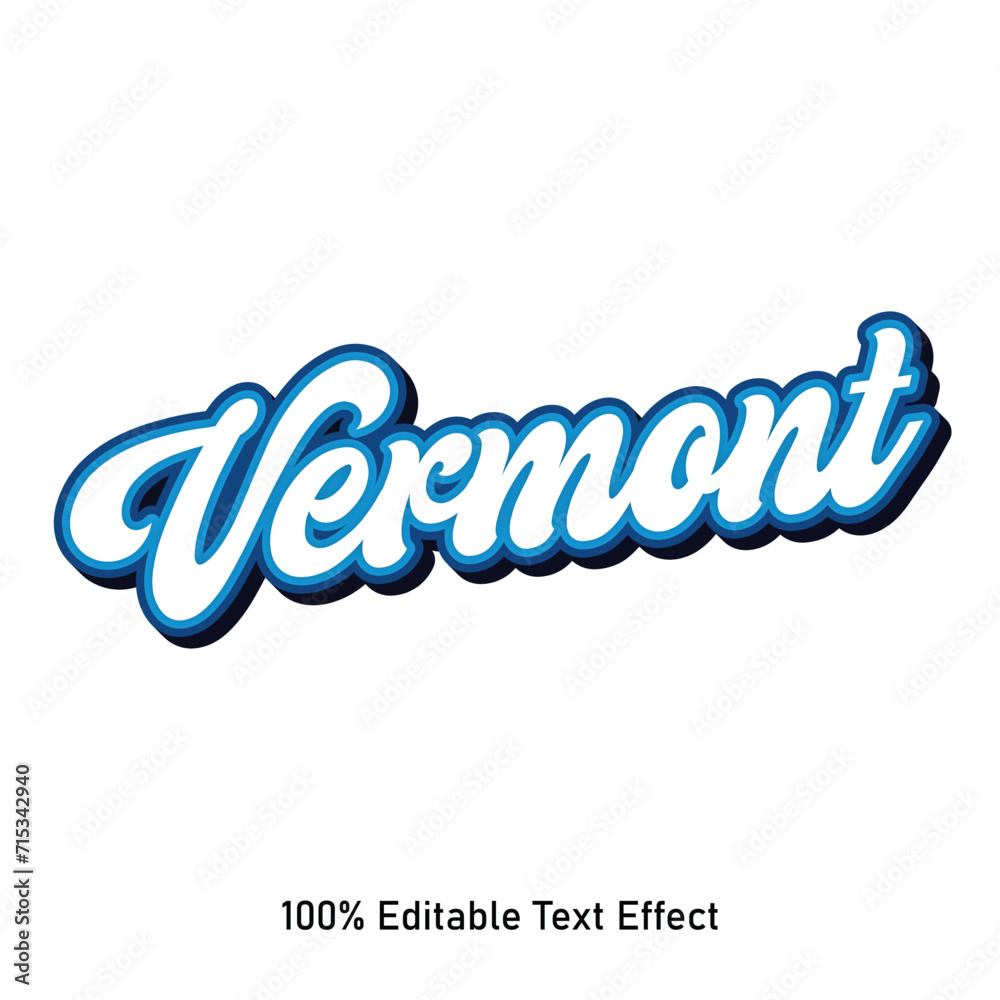 Vermont text effect vector. Editable college t-shirt design printable ...
