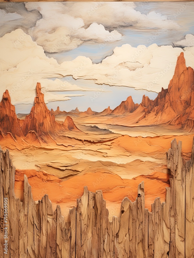 Ancient Desert Landforms: Captivating Art for Desert Landscape Lovers ...