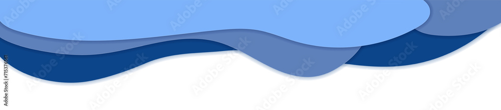 Paper cut Divider Header for App, Banners or Posters. Set of Template ...