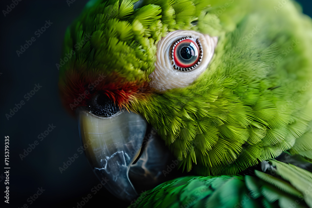Explore the celestial details of an Angle Parakeet in this mesmerizing ...