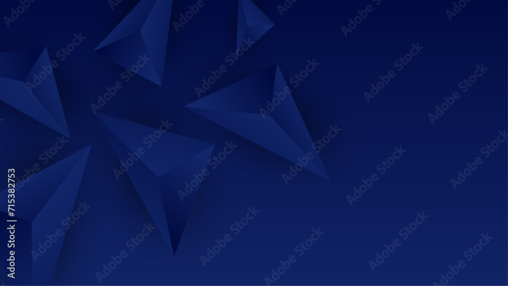 Blue background abstract art vector with shapes. Blue presentation ...