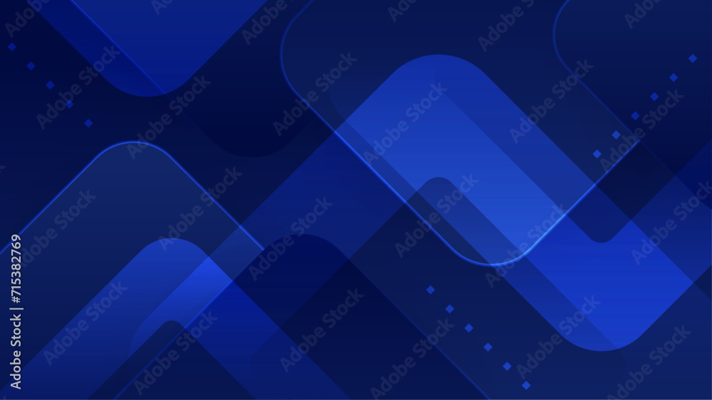 Blue vector abstract geometrical shape modern background. Blue ...