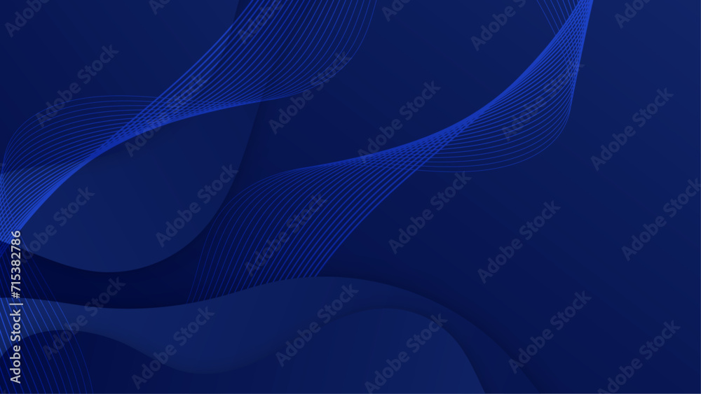 Blue vector abstract background with simple geometric shapes. Blue ...