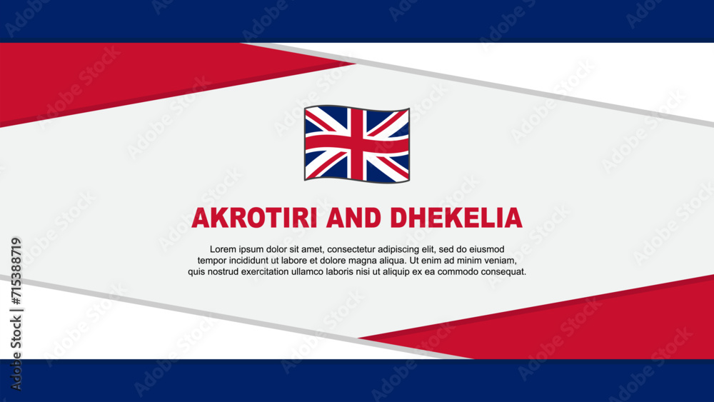 Stockvektorbilden Akrotiri And Dhekelia Flag Abstract Background Design ...
