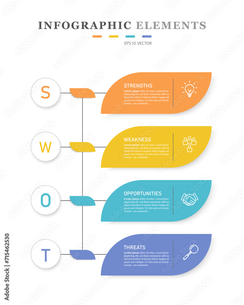 Vector infographic format with steps. Can be used for process diagrams ...