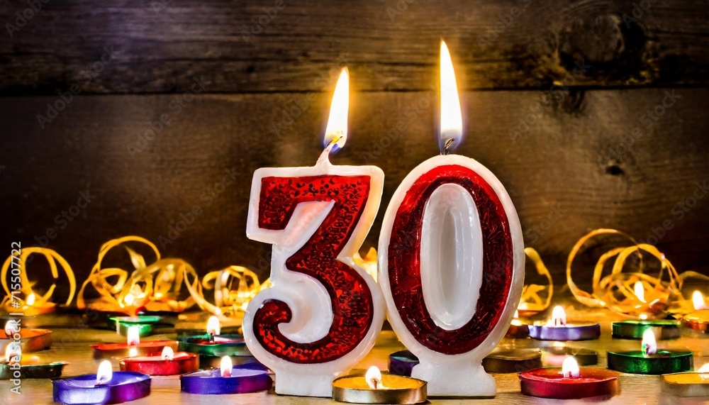number 30 joyful greeting card for birthdays or anniversaries this ...