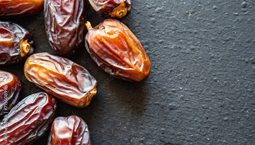 date fruits dates fruit border design isolated on black background heap ...