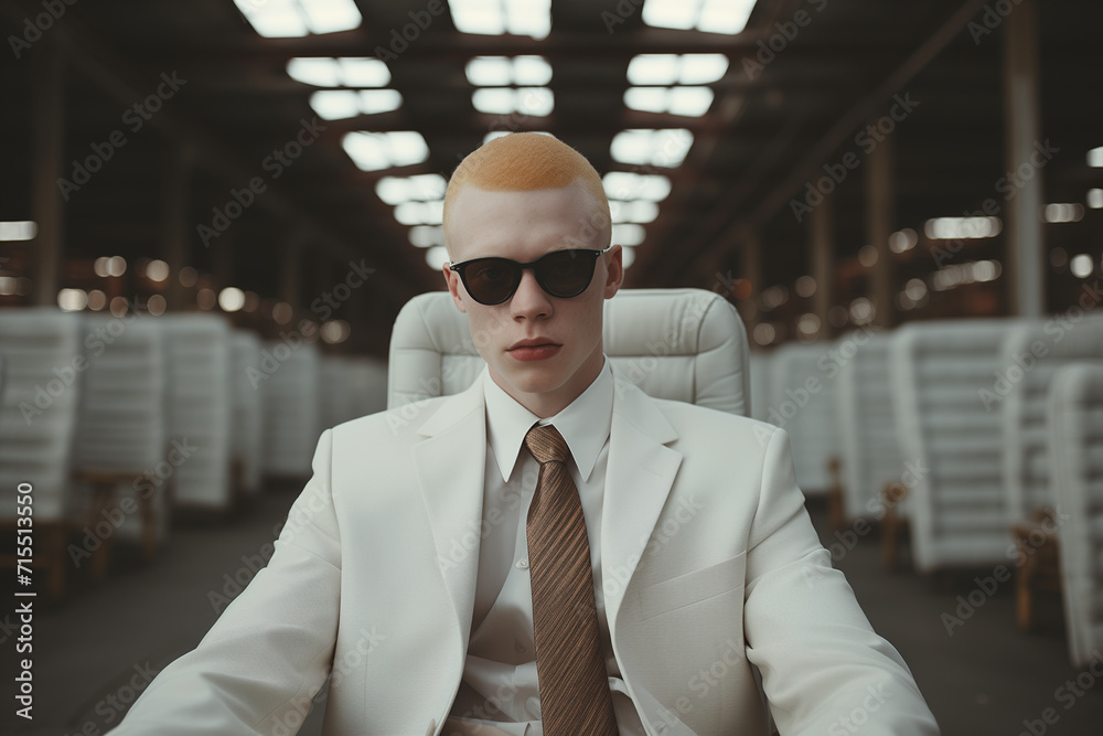 Photo series that documents the achievements of albino people. Young ...