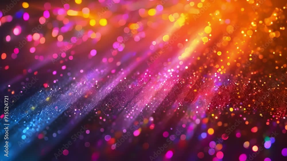 Rainbow sunlight sparkling background effect. Rainbow-colored light and ...