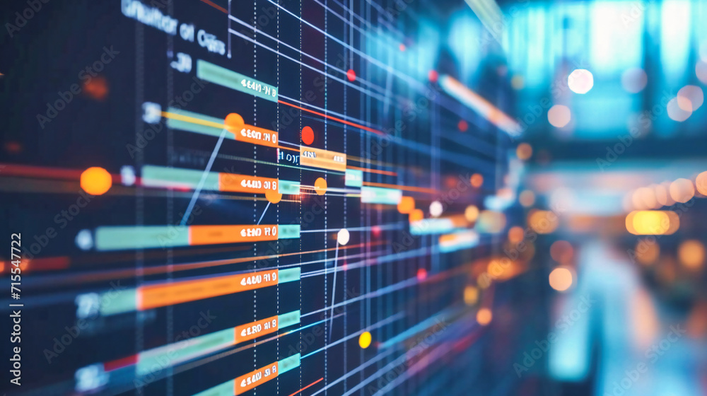 Financial Analysis Concept: Abstract representation of financial ...