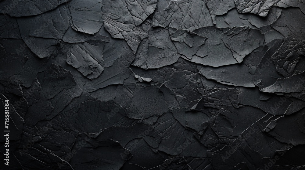 Black rock texture background. Dark black rock texture wallpaper with ...