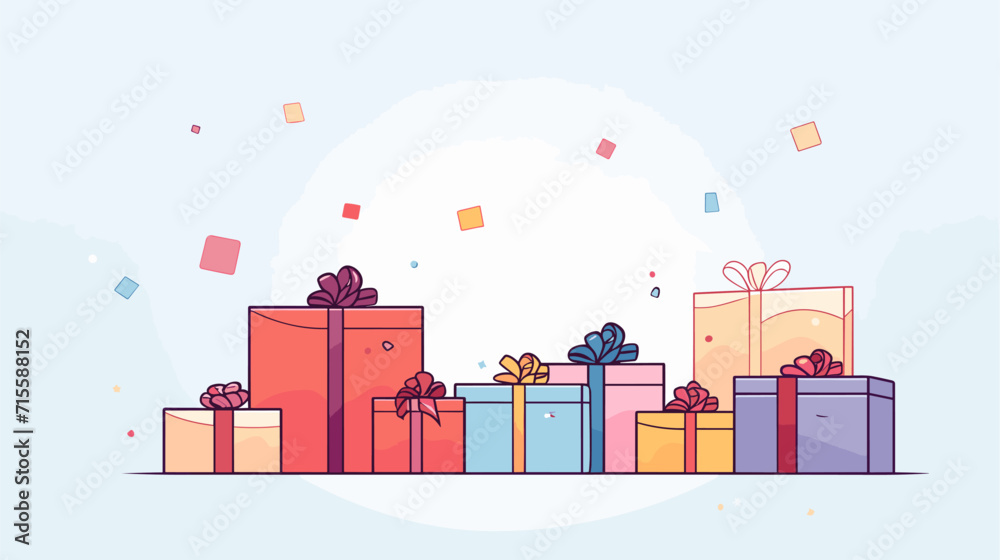 Small minimalist background illustration, line art style. one line ...