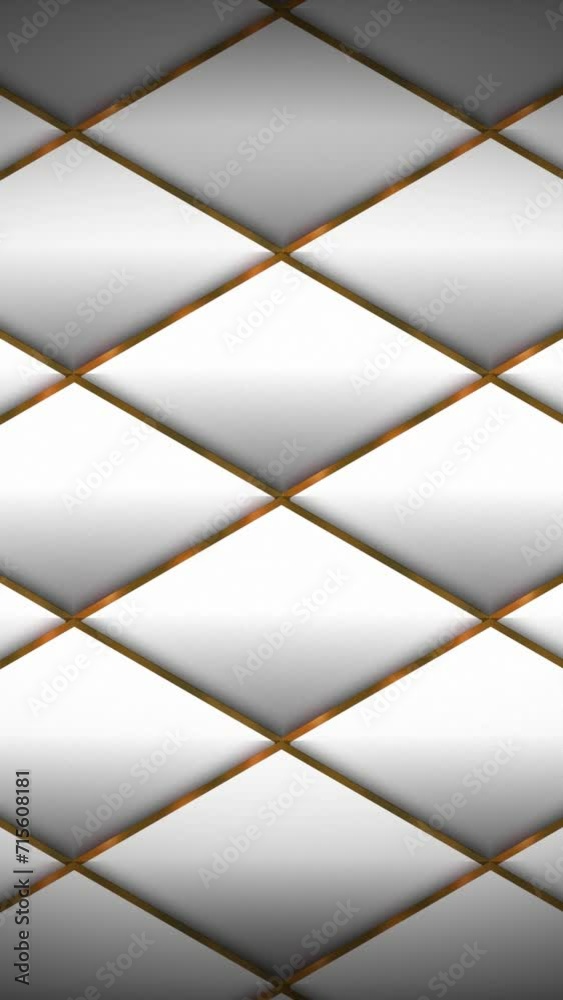 Abstract luxury four corner polygon rhombus grid gradient of white ...