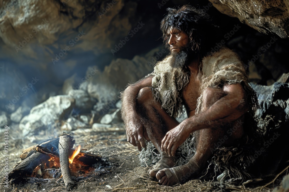 Chronicles of prehistoric life: primitive man, delving into the ...